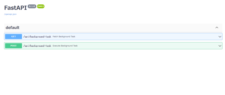 FastAPIのBackgroundTasksを使用して重い処理をバックグラウンドで実行しつつタスクの状態を取得したい